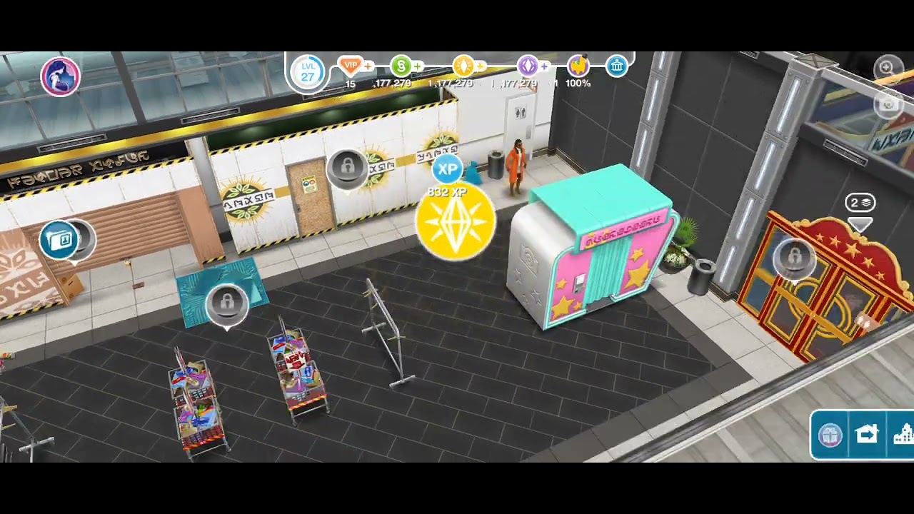 The Sims Freeplay Sunset Mall Second Floor Finished - YouTube