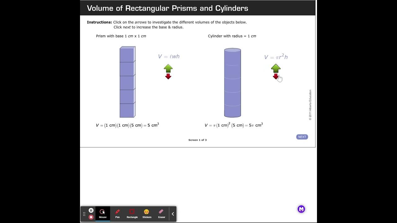 Volume of Rectangular Prisms and Cylinders - YouTube