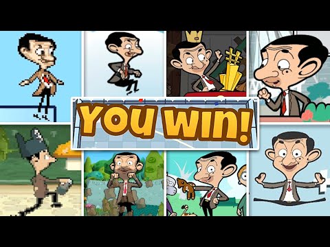 Evolution of Mr. Bean Games Victory Animations