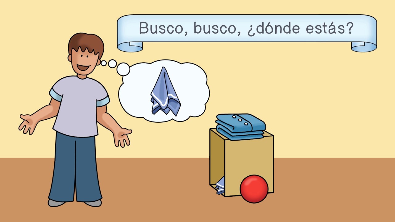 Pañuelito (Short) Spanish children's song for prepositions of location ...