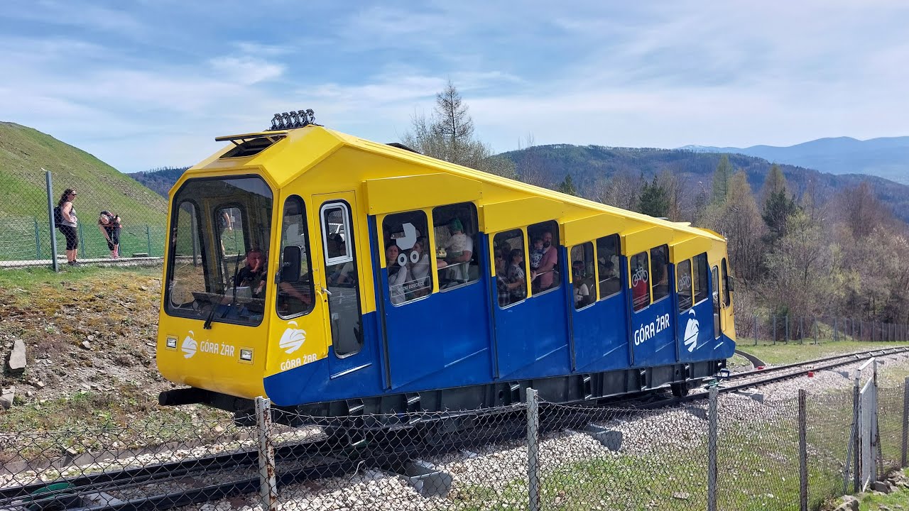 Kolej linowo-terenowa na górę Żar 2024 - YouTube