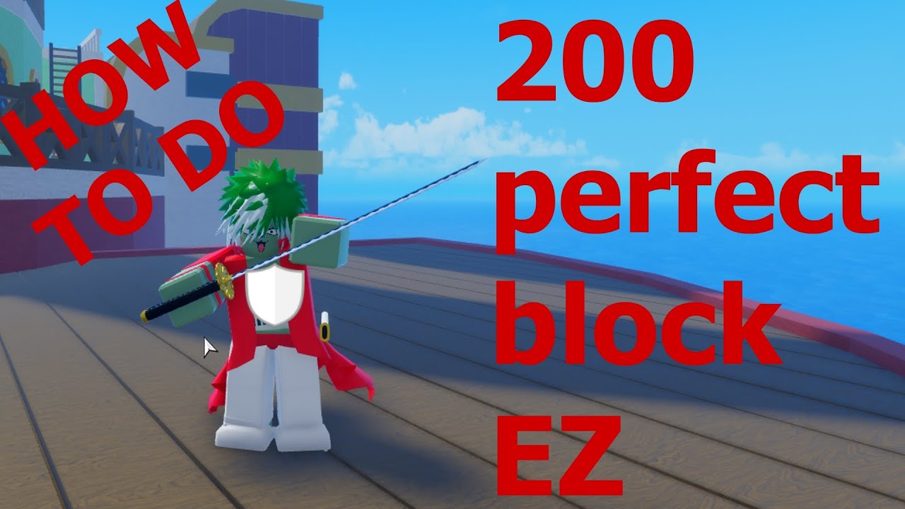 🙂The fastest way to do 200 perfect block in GPO/grand piece online ...