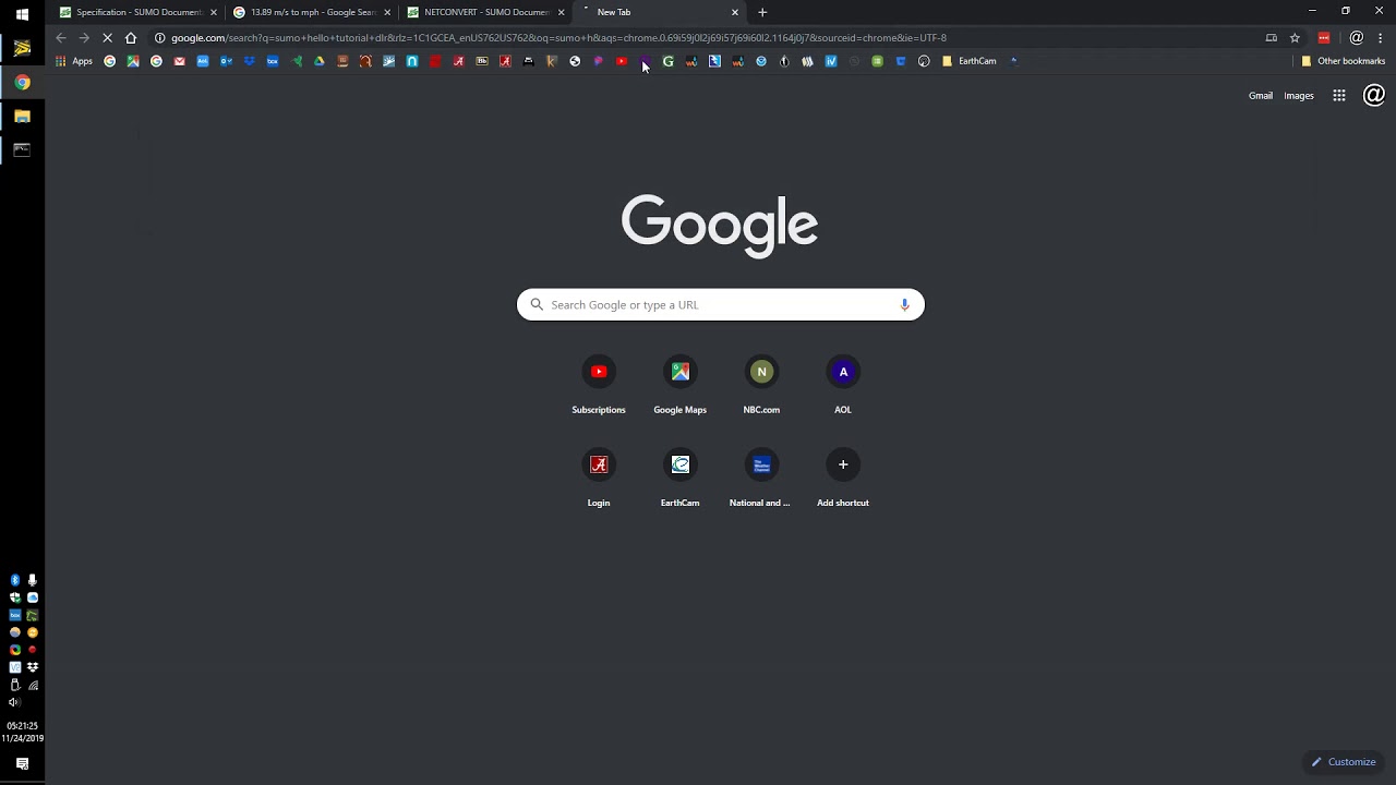 20191124 SUMO NETEDIT NETCONVERT Command Line - YouTube