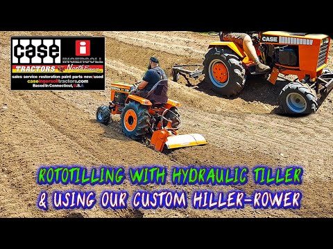 2023 Hydraulic Rototiller & Custom Built Rower Mounder Hiller with Case ...