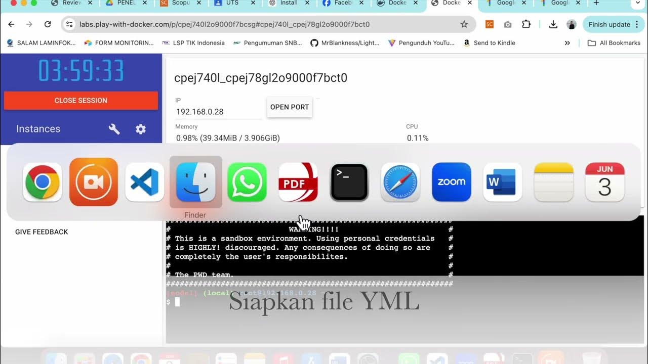 Membuat Phpmyadmin di Play with Docker - YouTube