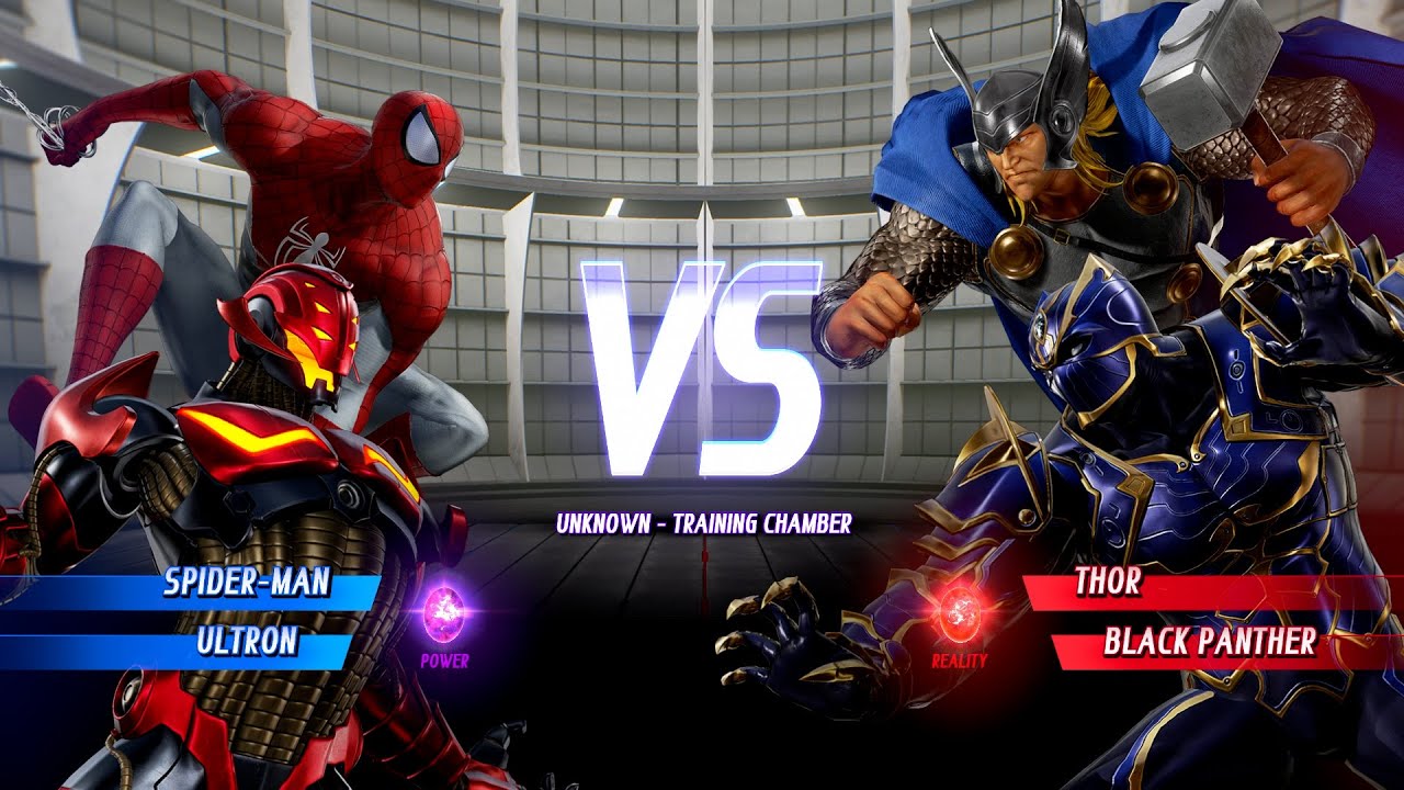 RED Spider Man & Ultron VS. BLUE THOR & Black Panther - YouTube