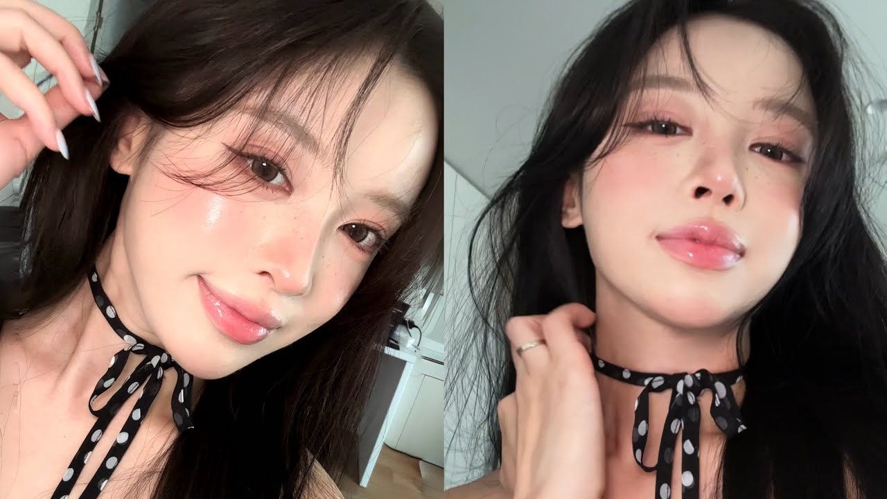 Peach Watery makeup - YouTube