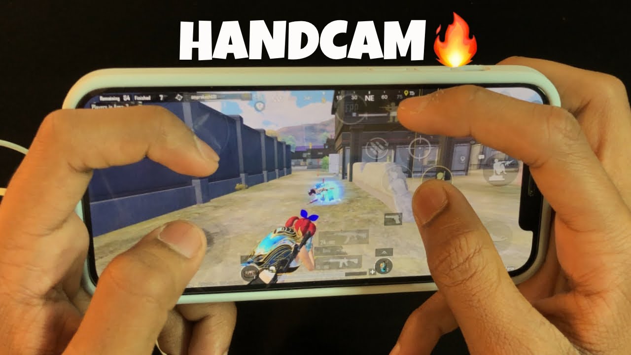 New! Best HANDCAM iPhone 12 Pro ️| 4Finger + Gyroscope | PUBG Mobile ...