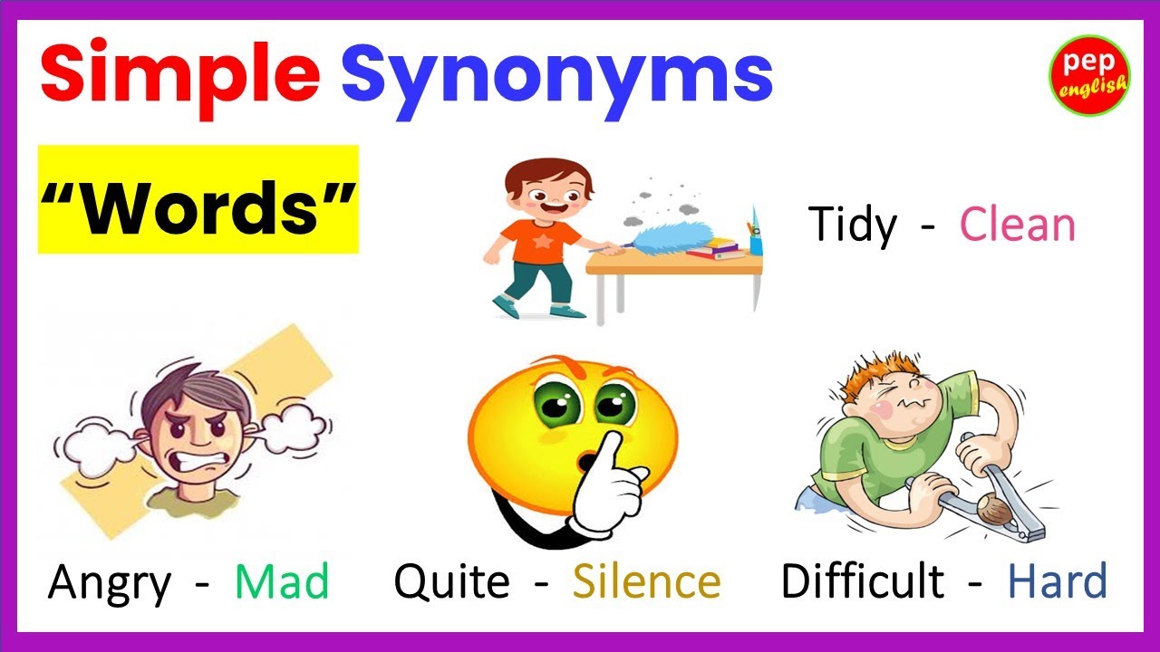 Simple Synonyms Words in English | Learn Synonyms | English Learning ...