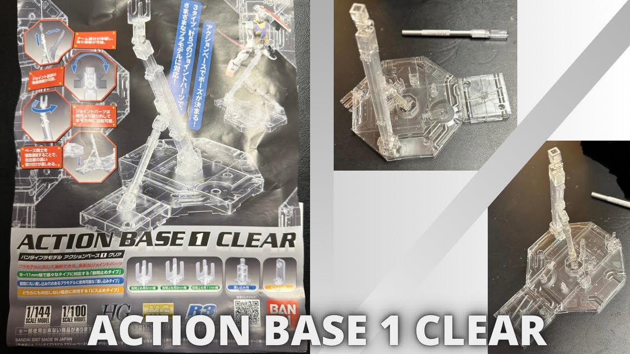 Action Base 1 Clear - Bandai Model Kit Timelapse Build - YouTube