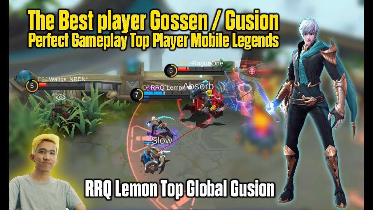 RRQ`Lemon The Best Player Gossen / Gusion Crazy Gameplay Mobile Legends ...