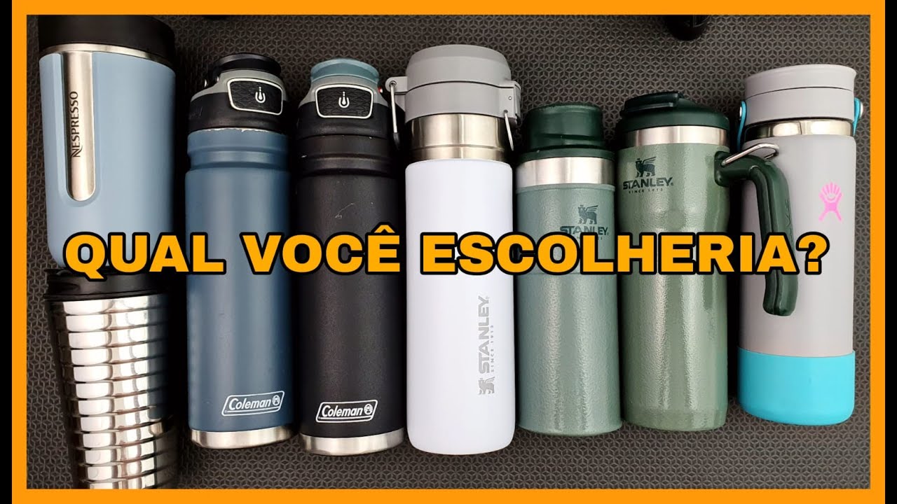 COLEMAN / STANLEY / HYDROFLASK / NESPRESSO. GARRAFAS E CANECAS DE CAFÉ ...