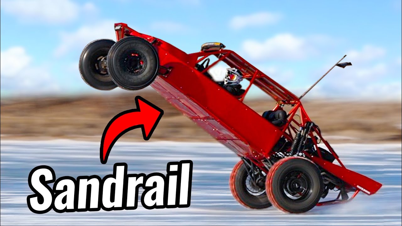 Sandrail Wheelies on Ice with Studded Tires - YouTube