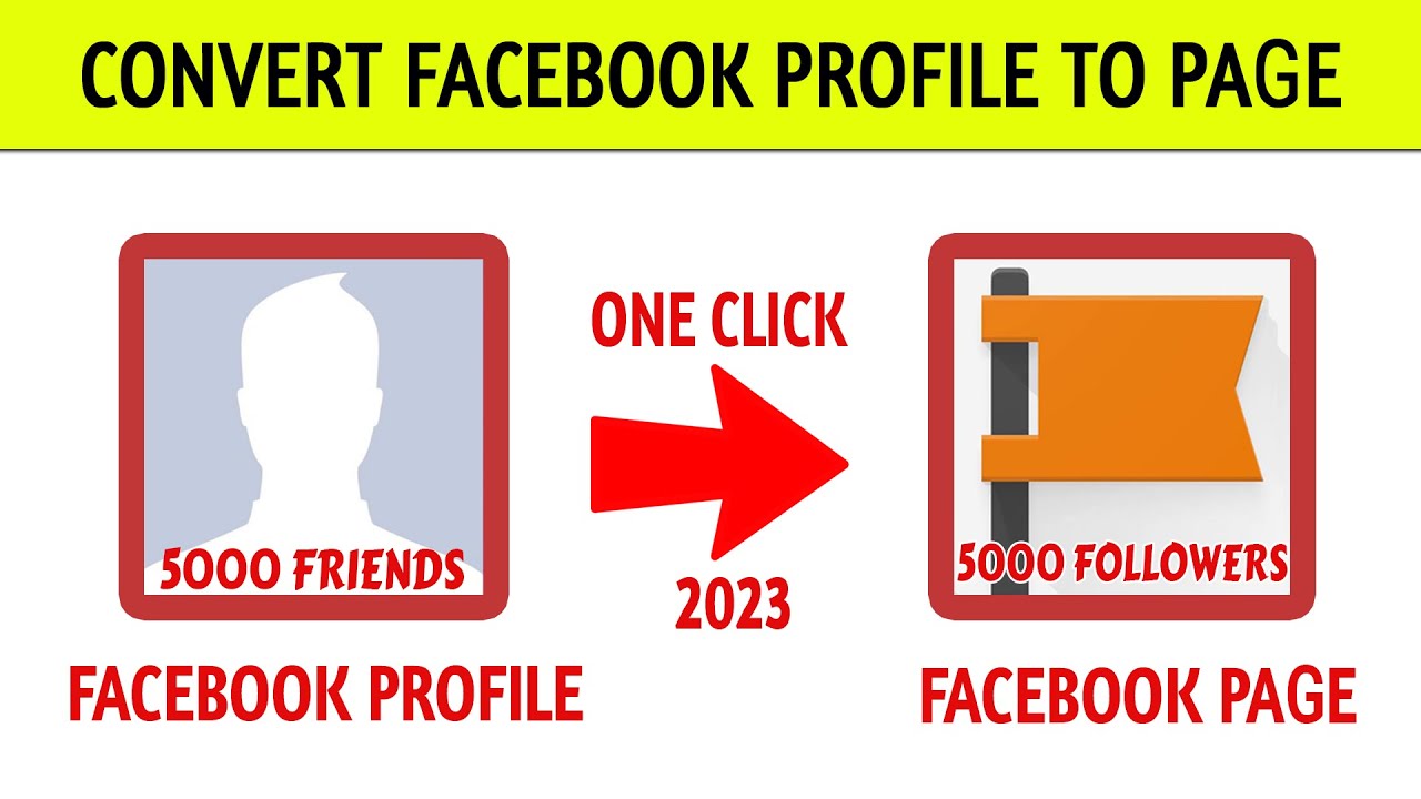 How to convert Facebook profile to page (NEW METHOD) 2023 || Facebook ...