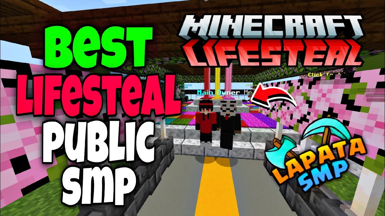 best public smp Lifesteal server 💖 ip port 24/7 Online | all version ...