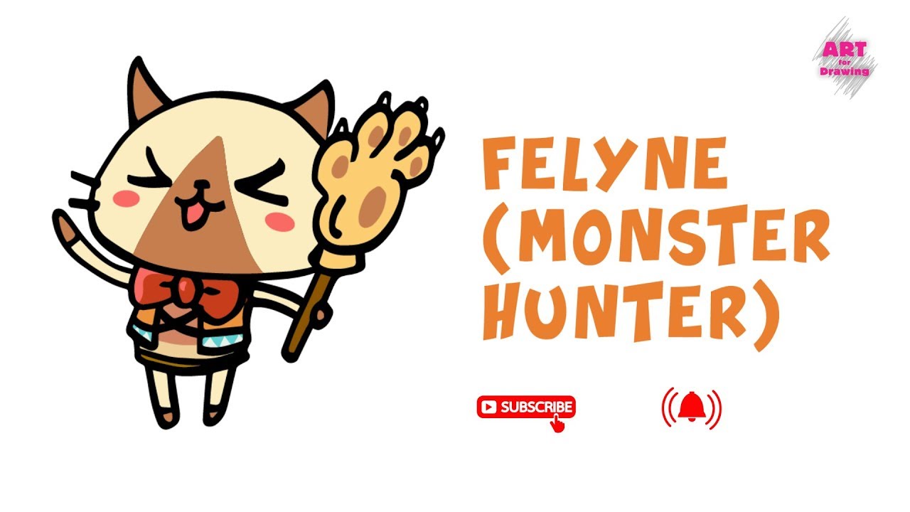 How to Draw Felyne | Monster Hunter Series - YouTube