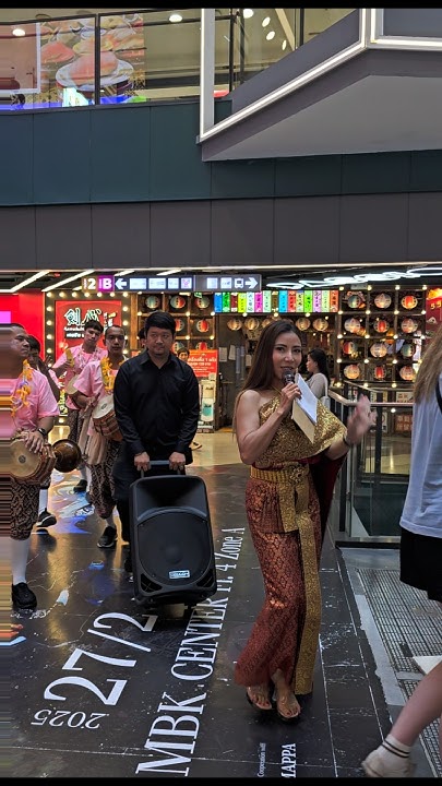 A performer during the Songkran day at MBK Mall in Bangkok. #thailand #mbk #bangkok # ...