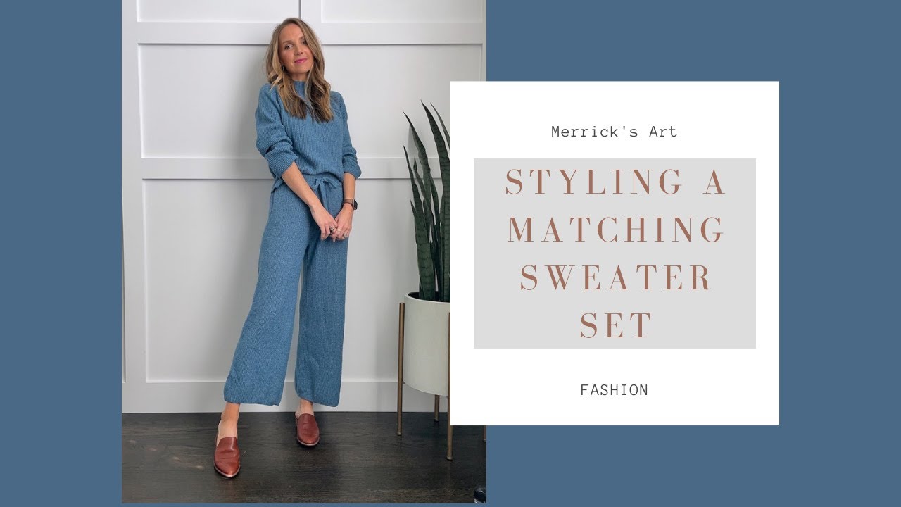 How to Style Matching Sweater Sets - YouTube