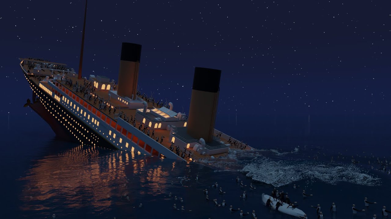 Titanic Fluid Simulation Render Test - YouTube