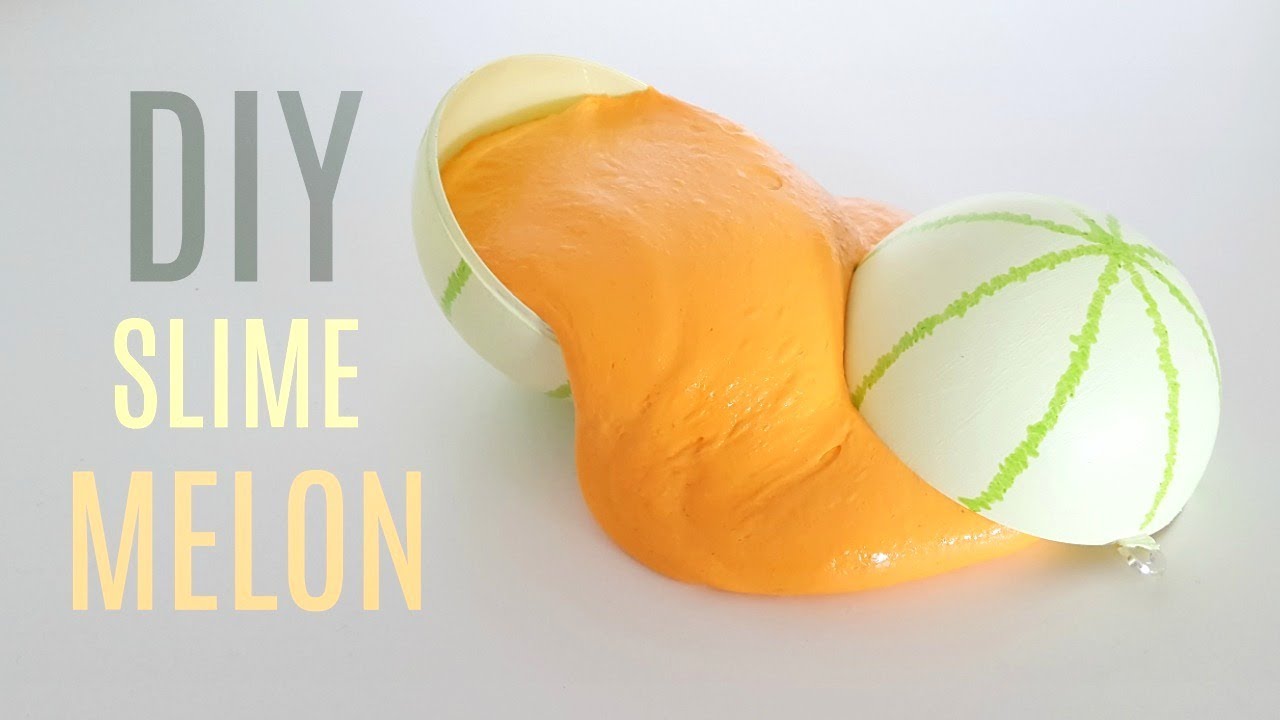 DIY SLIME ÉTÉ MELON / SUMMER SLIME MELON - YouTube