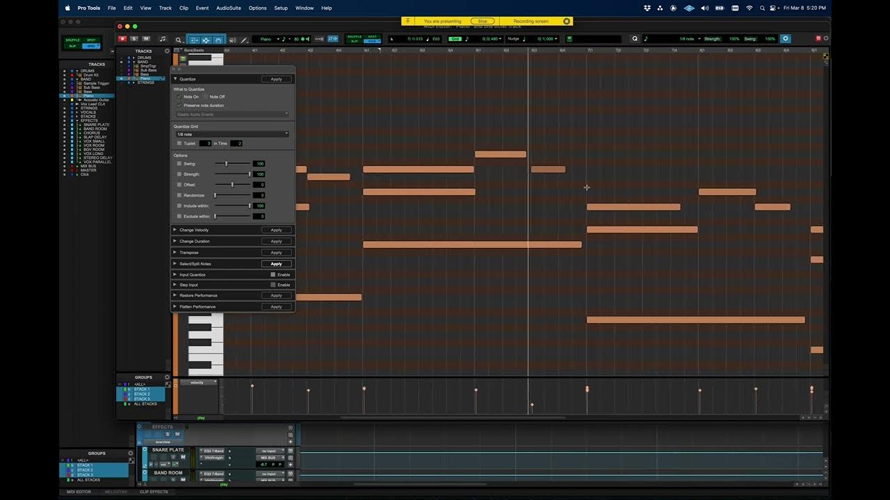 Pro Tools Tutorial: How to Edit & Quantize MIDI FAST - YouTube