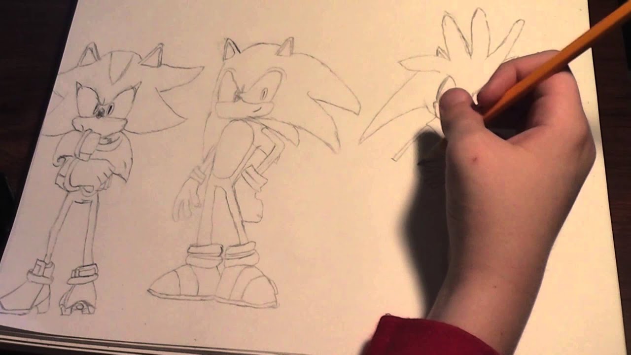 How to draw Sonic, Shadow, and Silver - YouTube