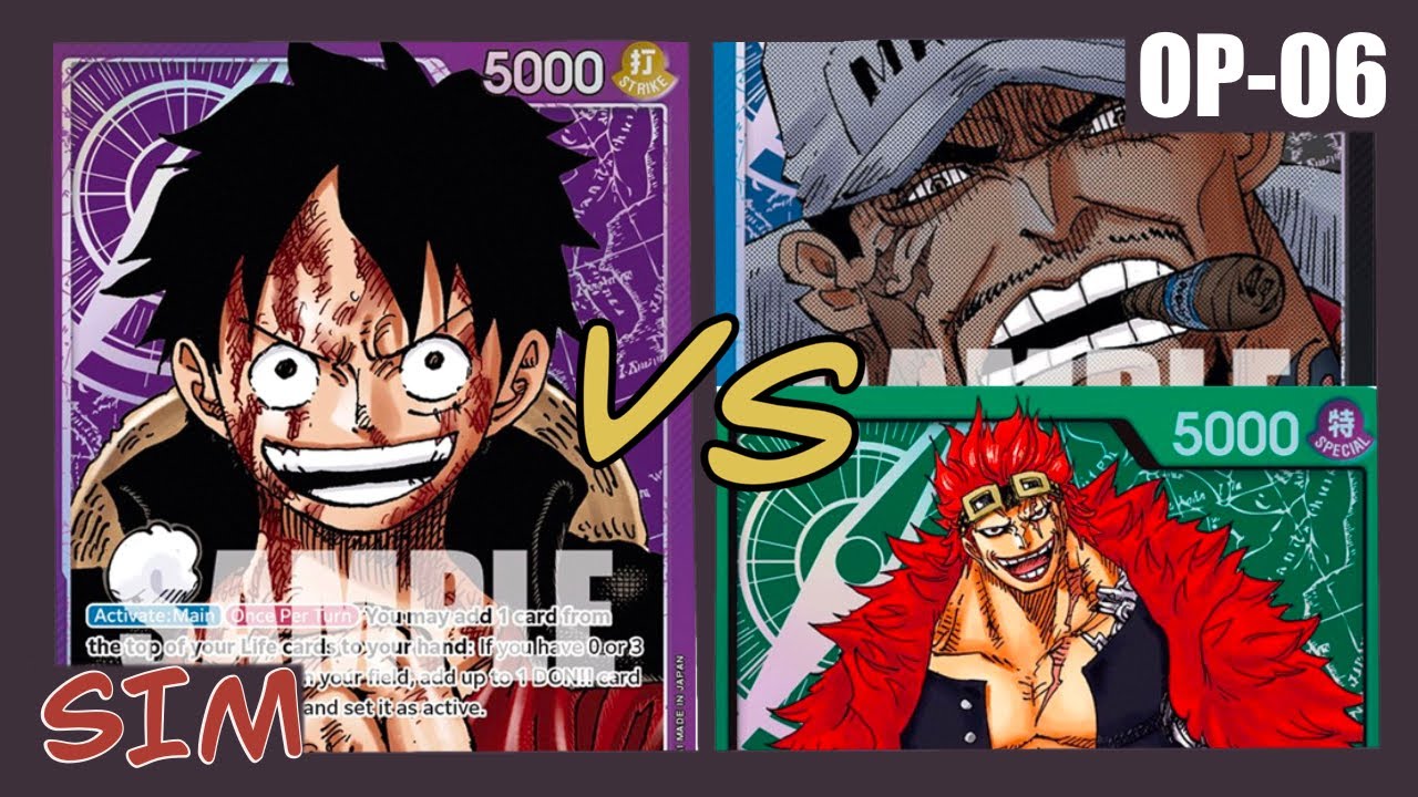 Purple Luffy in OP06!? - OP-06 SIM Purple Luffy vs Stage Sakazuki ...