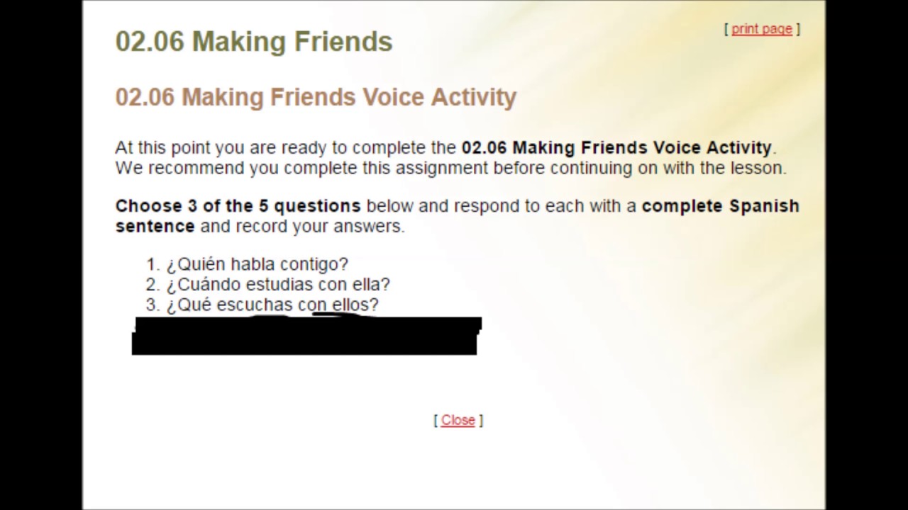 2 06 Spanish Assignment YouTube 2-06-spanish-assignment-youtube