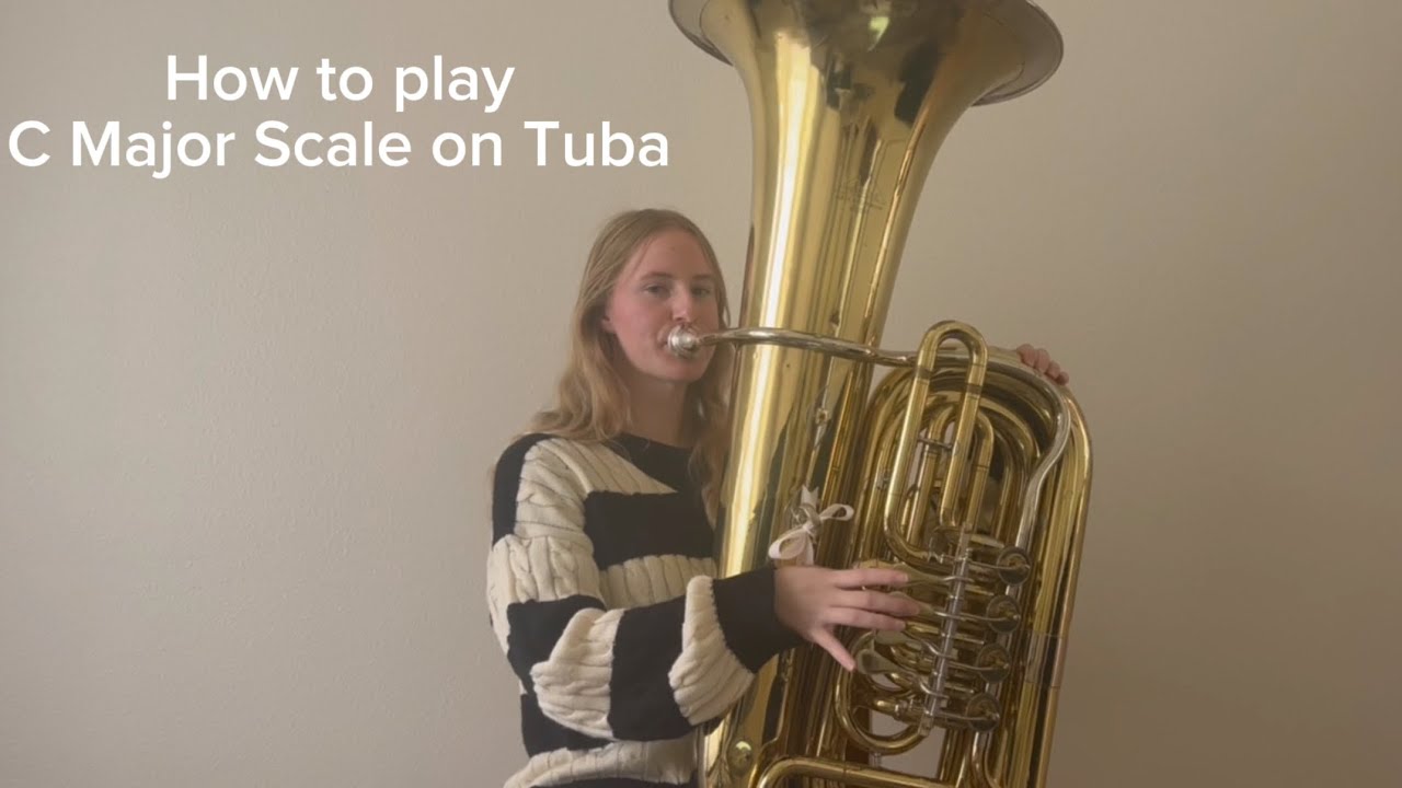 How to play Concert C Major on your Tuba - YouTube