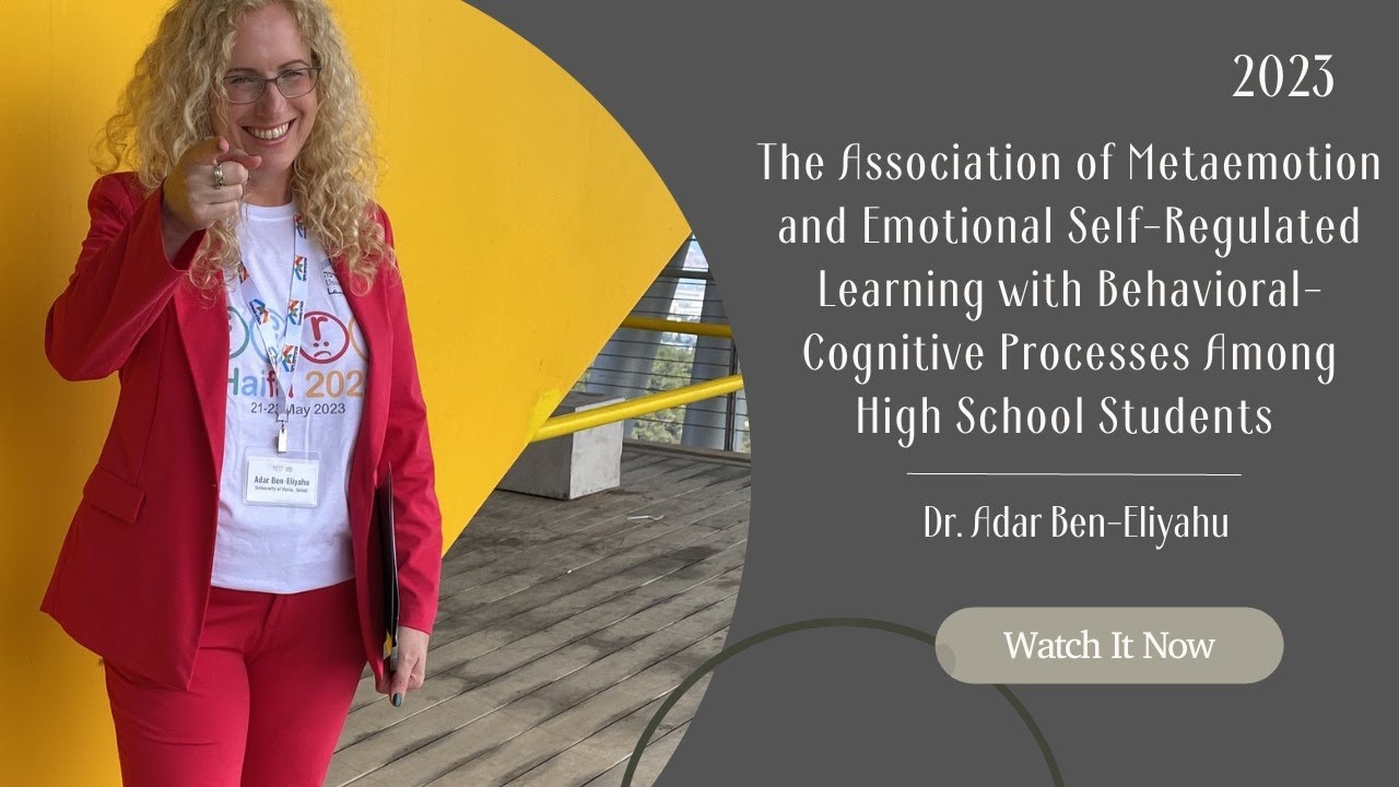 Emotion and Education Dr. Adar Ben-Eliyahu - YouTube