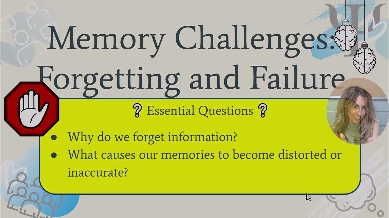 AP Psychology: Memory Forgetting and Failure - YouTube