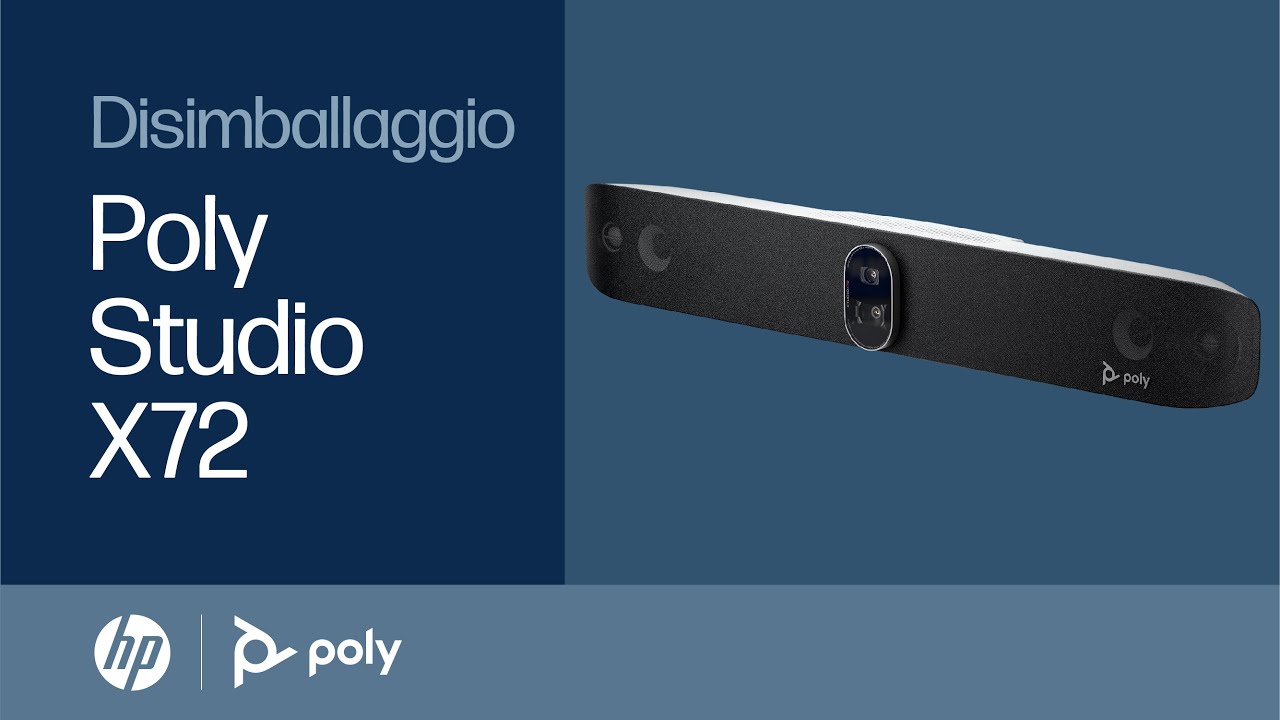Poly Studio X72: Installazione | Poly | HP Support - YouTube