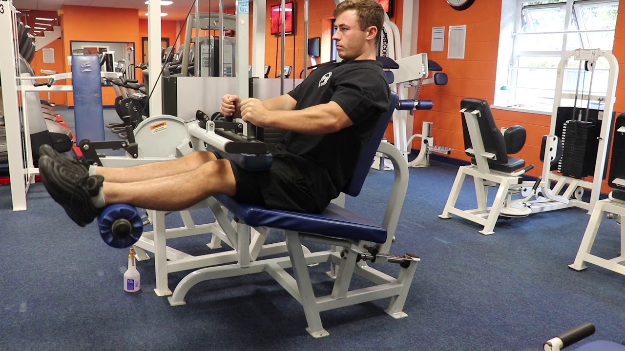 HAMSTRINGS - HAMSTRING CURL SEATED - YouTube