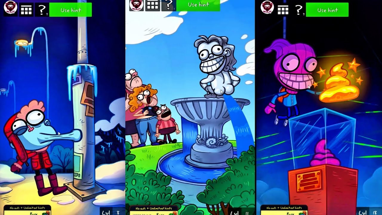 Troll Face Quest Silly Test Collection Fun Wins/Fails Gameplay ...