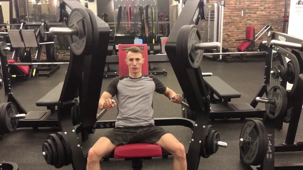 Alternating Wide Chest Press - YouTube