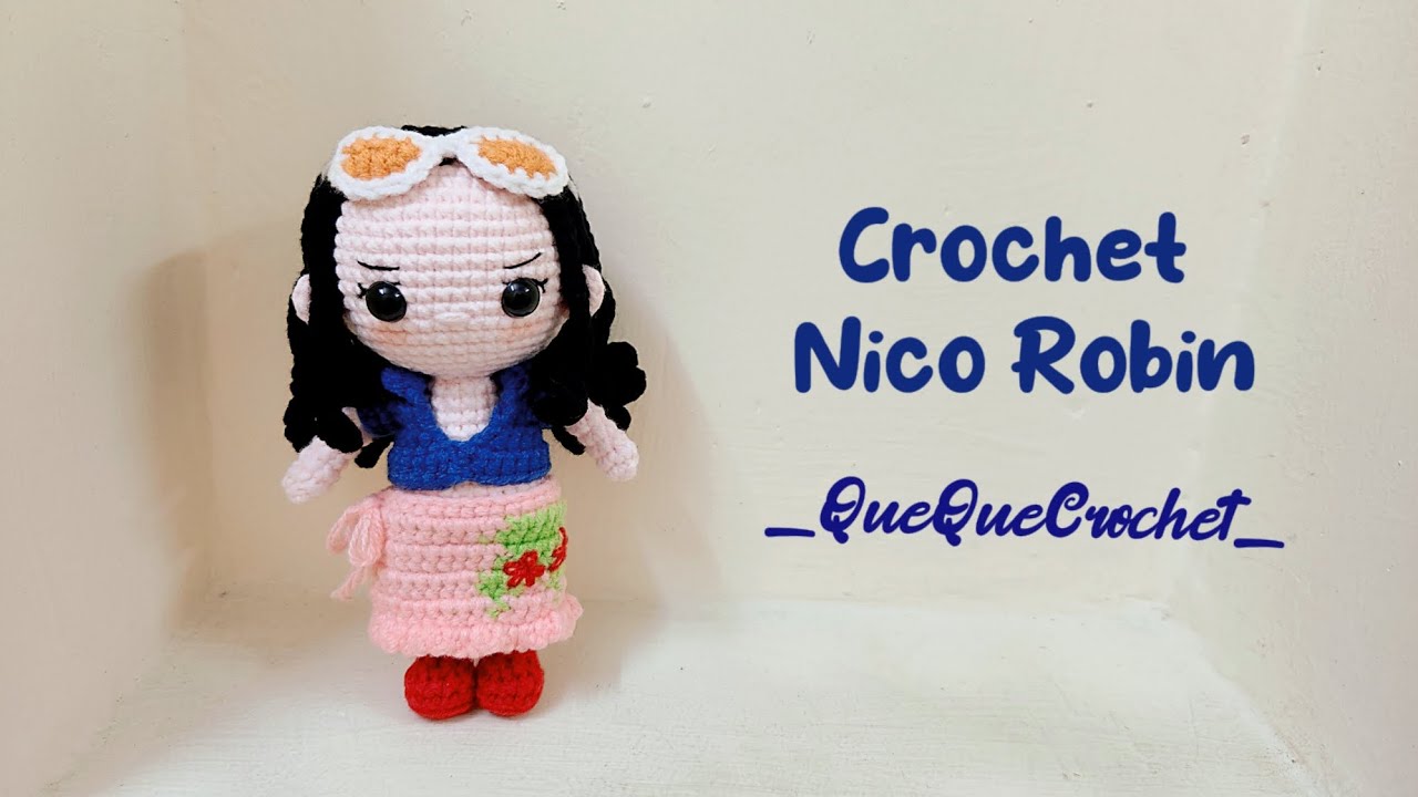 👌 Crochet Nico Robin - One Piece (14cm)👌| Cách móc Nico Robin 👌 ...