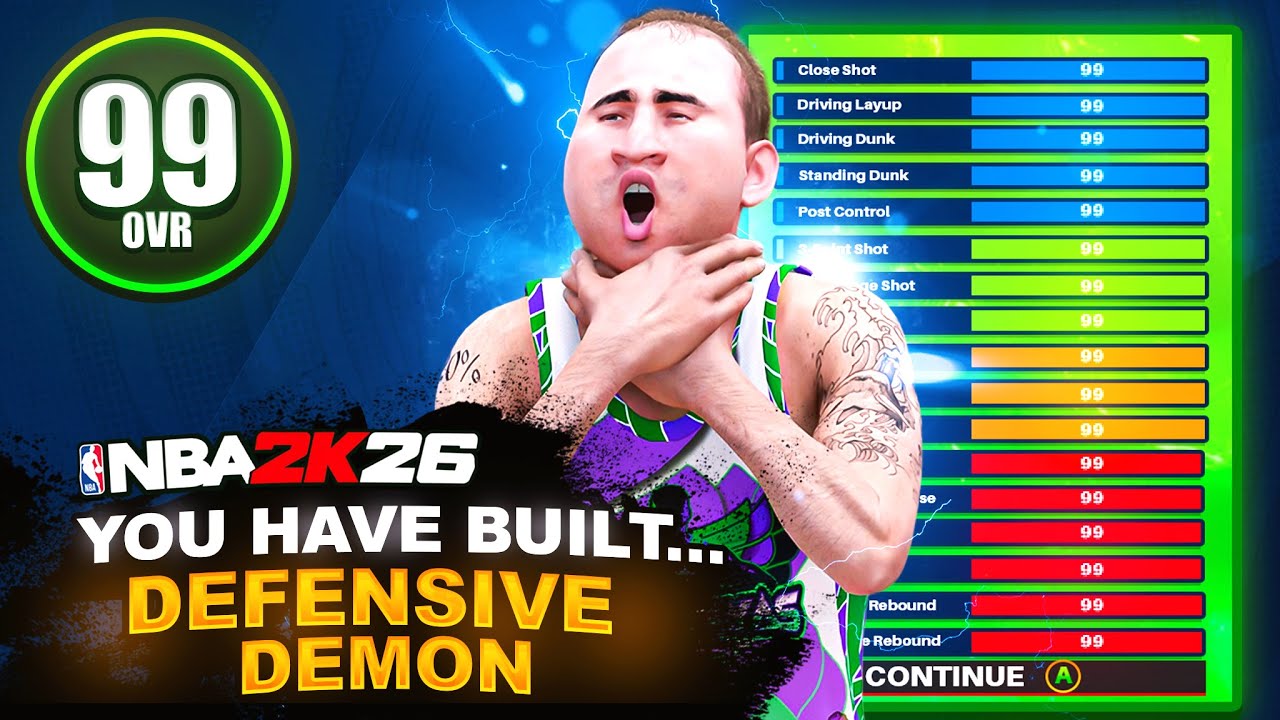 6'9 DEFENSIVE DEMON Build - LOCKS DOWN 1-5! NBA 2K26 Ultimate ...