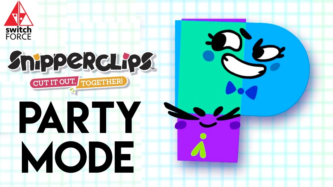 SnipperClips Gameplay - Party Mode Challenges (Nintendo Switch Gameplay ...
