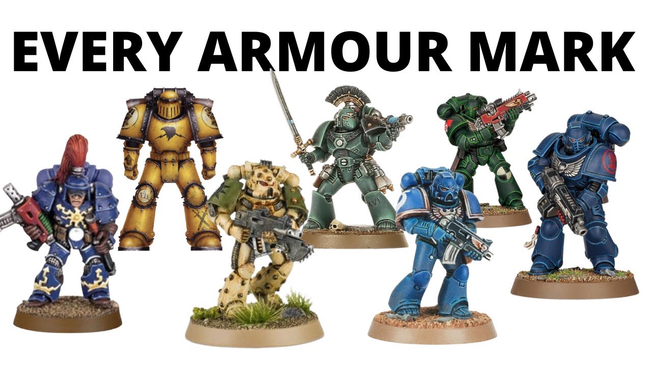 Every Mark of Space Marine Power Armour in Warhammer 40K - YouTube