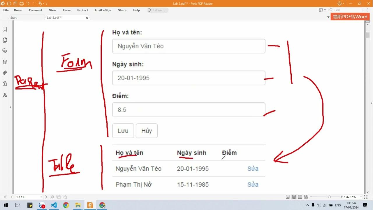 Hướng dẫn CRUD đơn giản AngularJS - Danh sách student - Chia sẻ dữ liệu Scope - YouTube