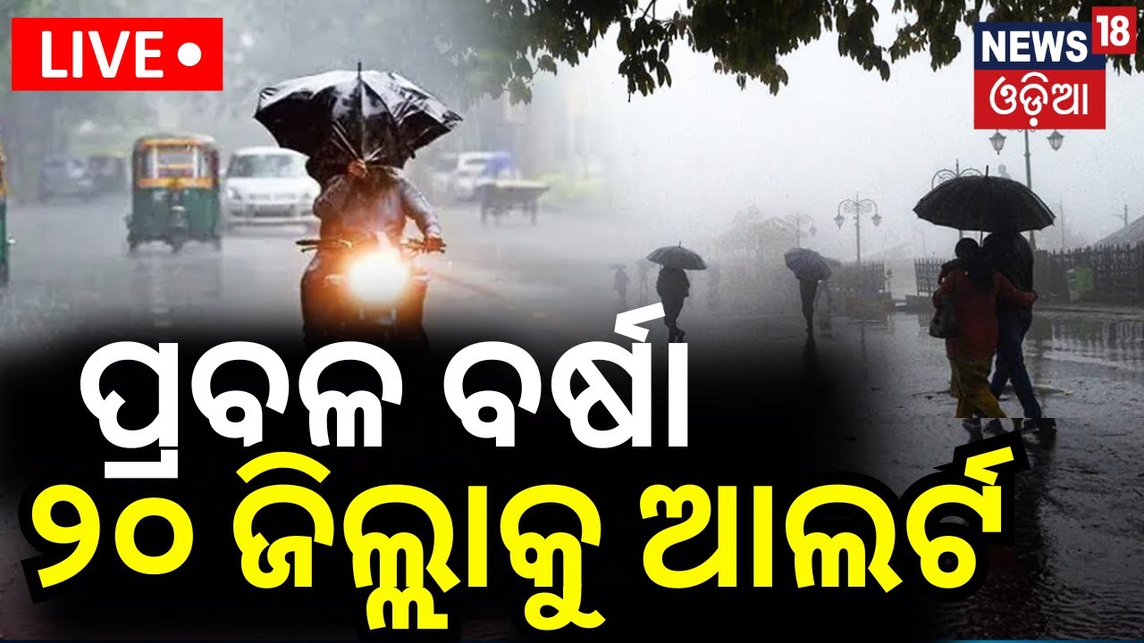 Odisha Rain Live: ଏହି ସବୁ ଜିଲ୍ଲାକୁ ପ୍ରବଳ ବର୍ଷା ଆଲର୍ଟ | Heavy Rainfall ...