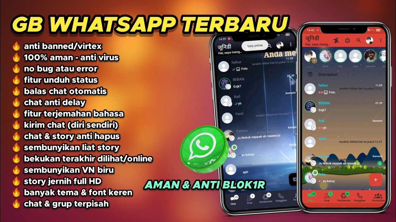 WA MOD TERBARU 2024 | GB WHATSAPP 2024 | WHATSAPP MOD TERBARU 2024 ...