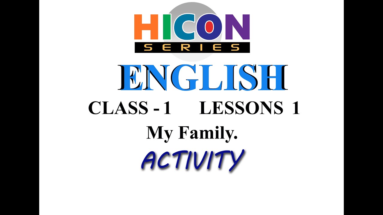 Class 1 English Lesson 1 Part 3 - YouTube
