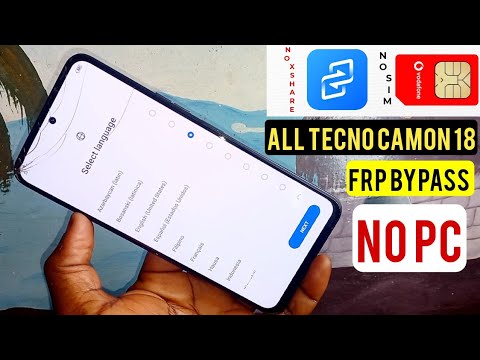 Tecno Camon 18 (Ch6, Ch7, Ch9) Frp Bypass Android 11, 12/Google Account ...