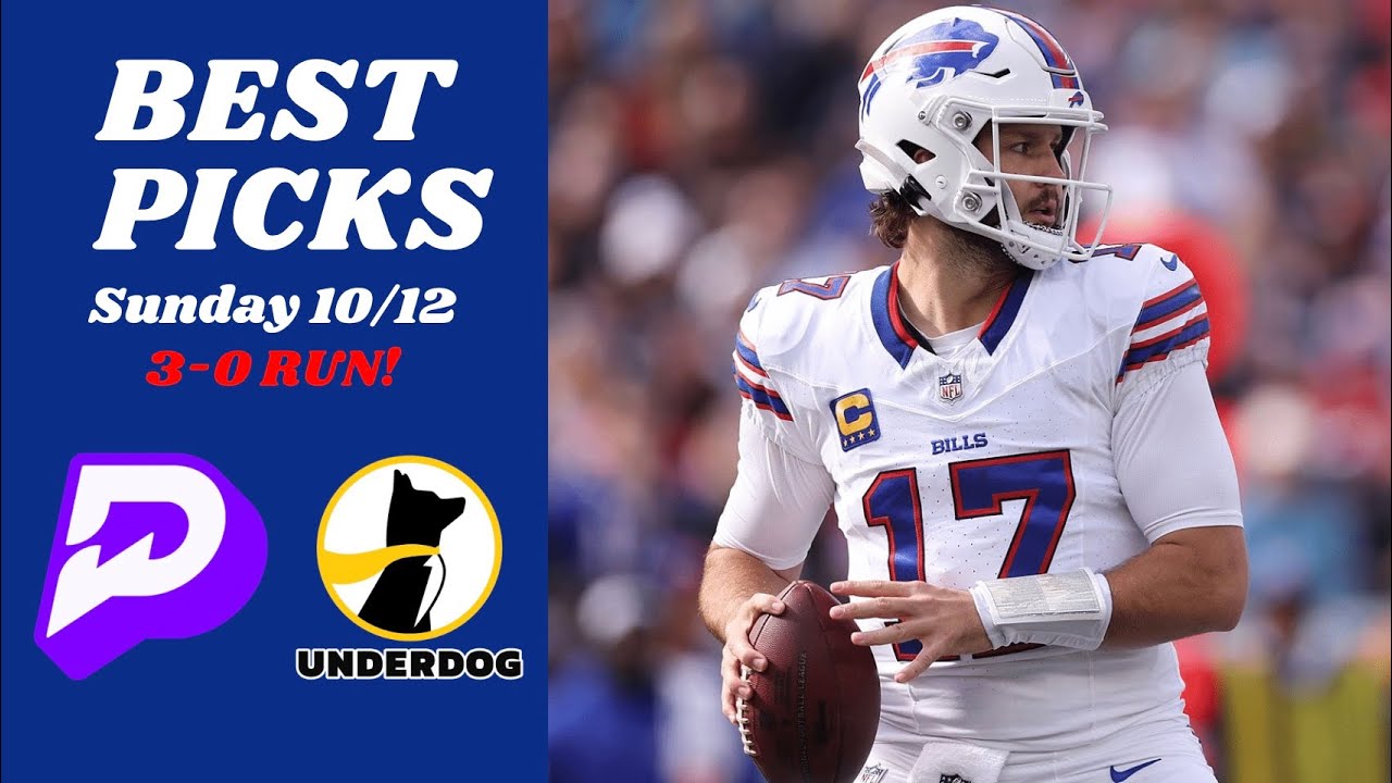 (3-0 SWEEP! ) BEST NFL PRIZEPICKS TODAY 🧹| SUNDAY 10/12/25 | NFL WEEK 6 ...