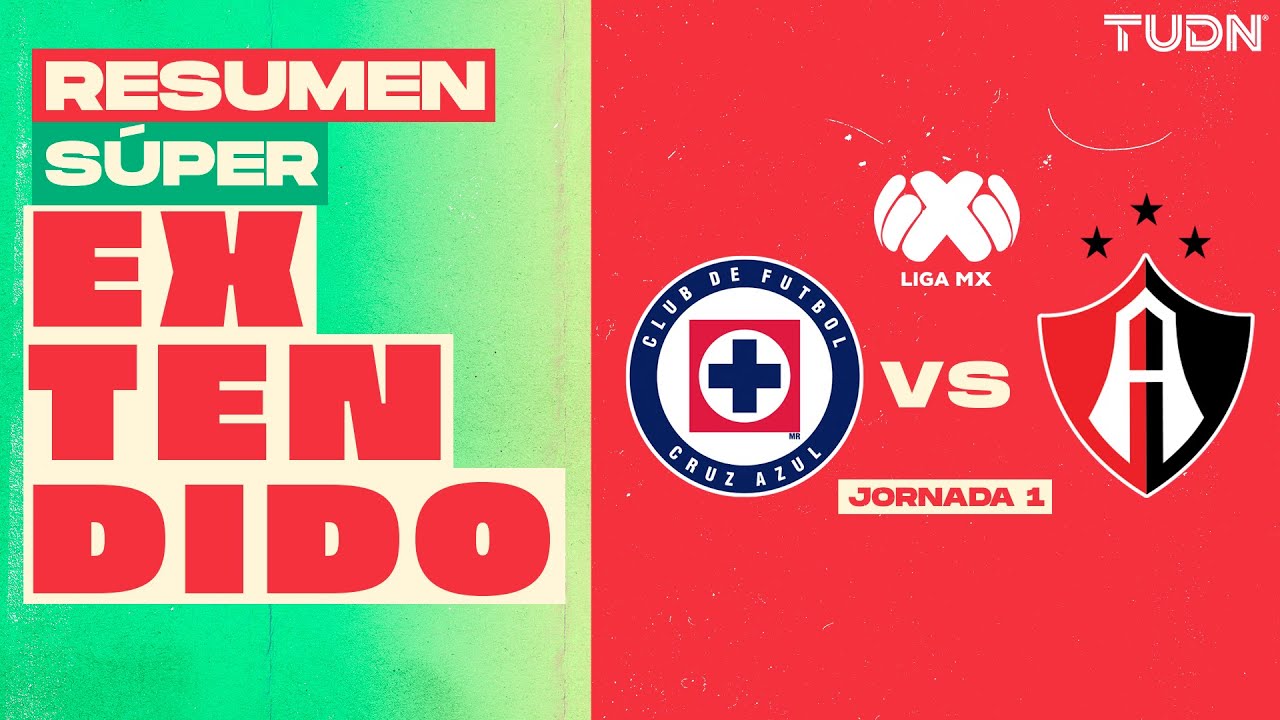 RESUMEN SÚPER EXTENDIDO | Cruz Azul vs Atlas | Liga Mx - CL2025 J1 ...