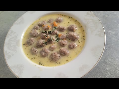 Terbiyeli  ekşili sulu köfte / Soup with meatballs
