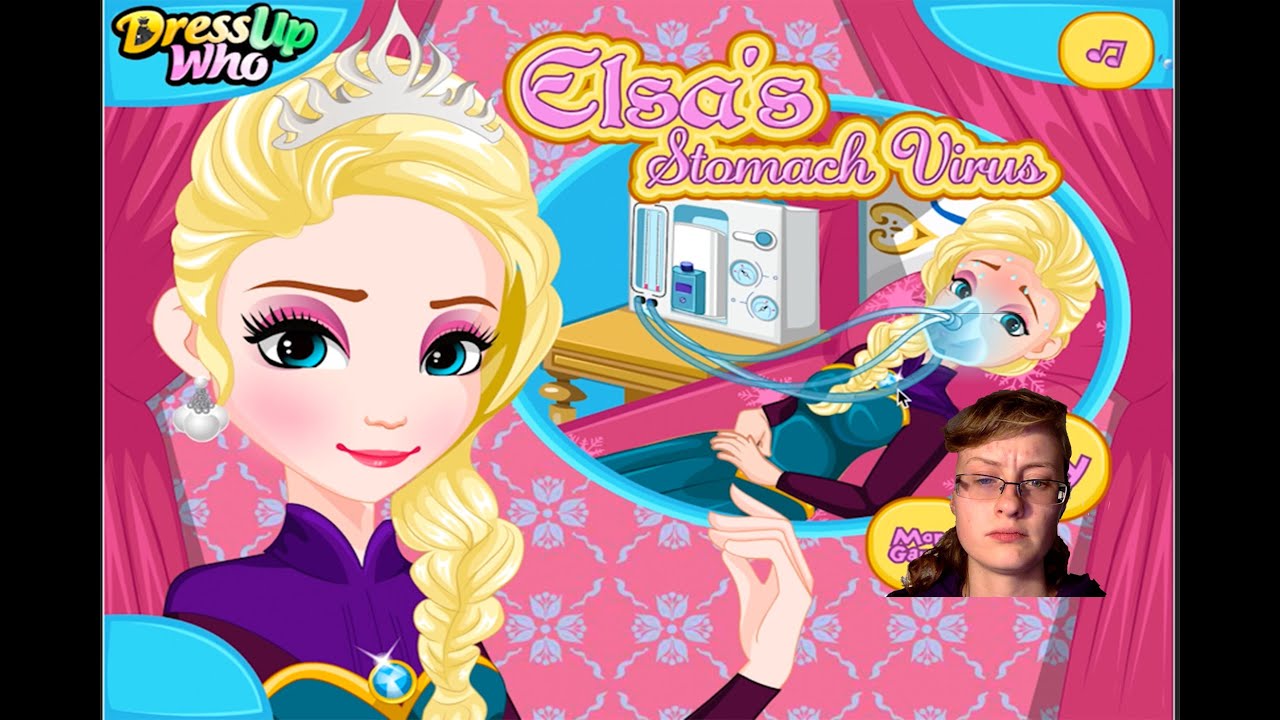 Little Monsters Cause Stomach Viruses.: Elsa Stomach virus - YouTube