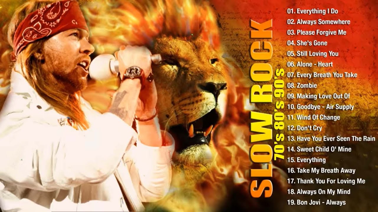 Slow Rock Rock Ballads Ever📌The Best Of Slow Rock Collection 📌GNR, U2 ...