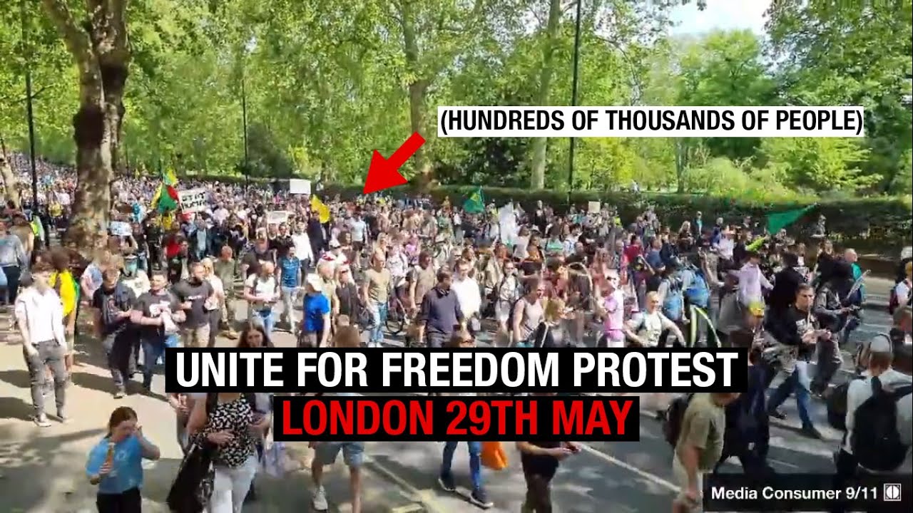 LIVE London 1m+ Unite for Freedom Protest - YouTube